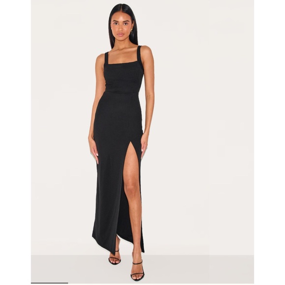 PrettyLittleThing | Dresses | Plt Elegant Black Evening Dress | Poshmark